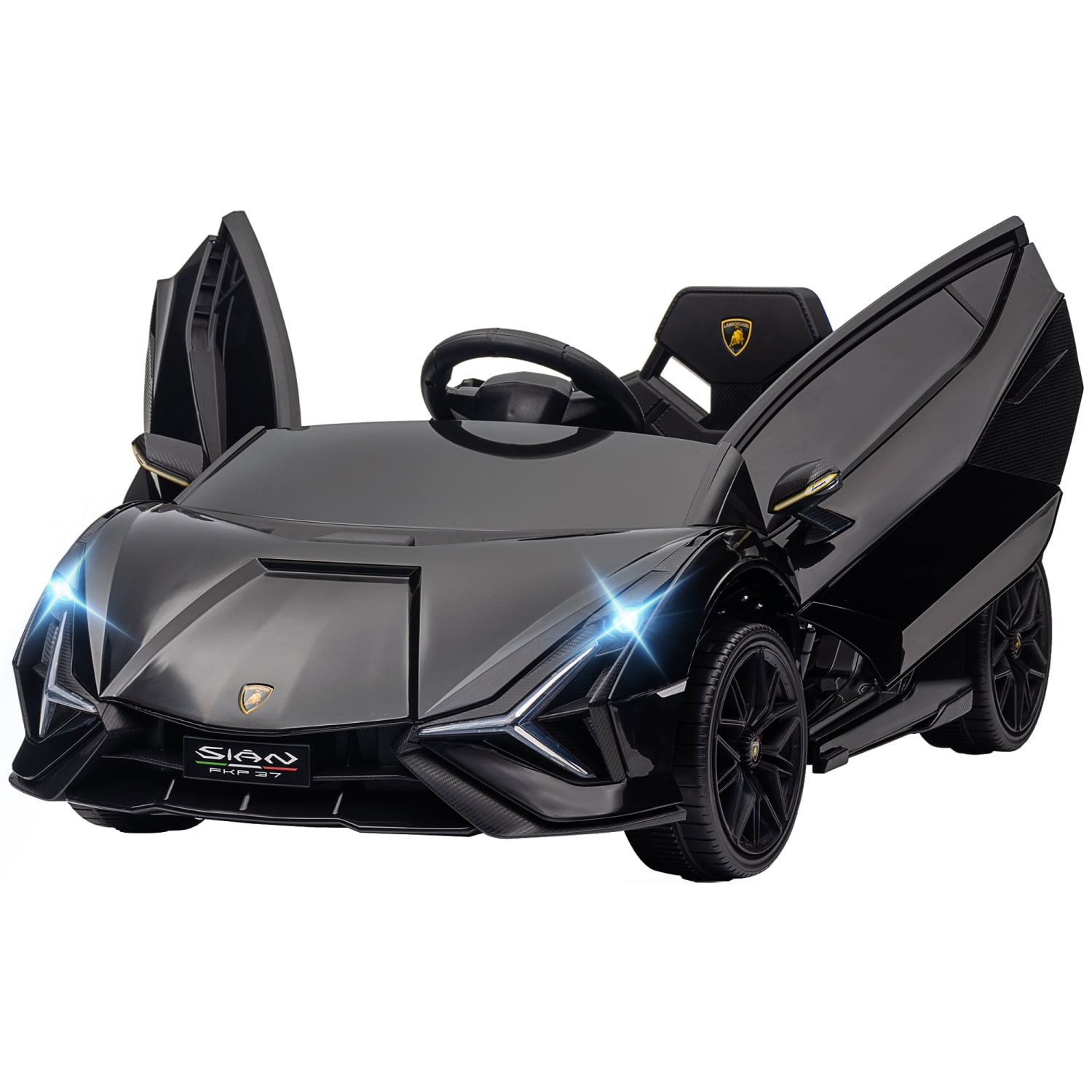 Aosom 12V Ride on Car Lamborghini SIAN Licensed Battery Powered ...