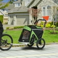 Aosom 2 in 1 Bike Trailer with Aluminum Frame for Medium-Sized Dogs ...