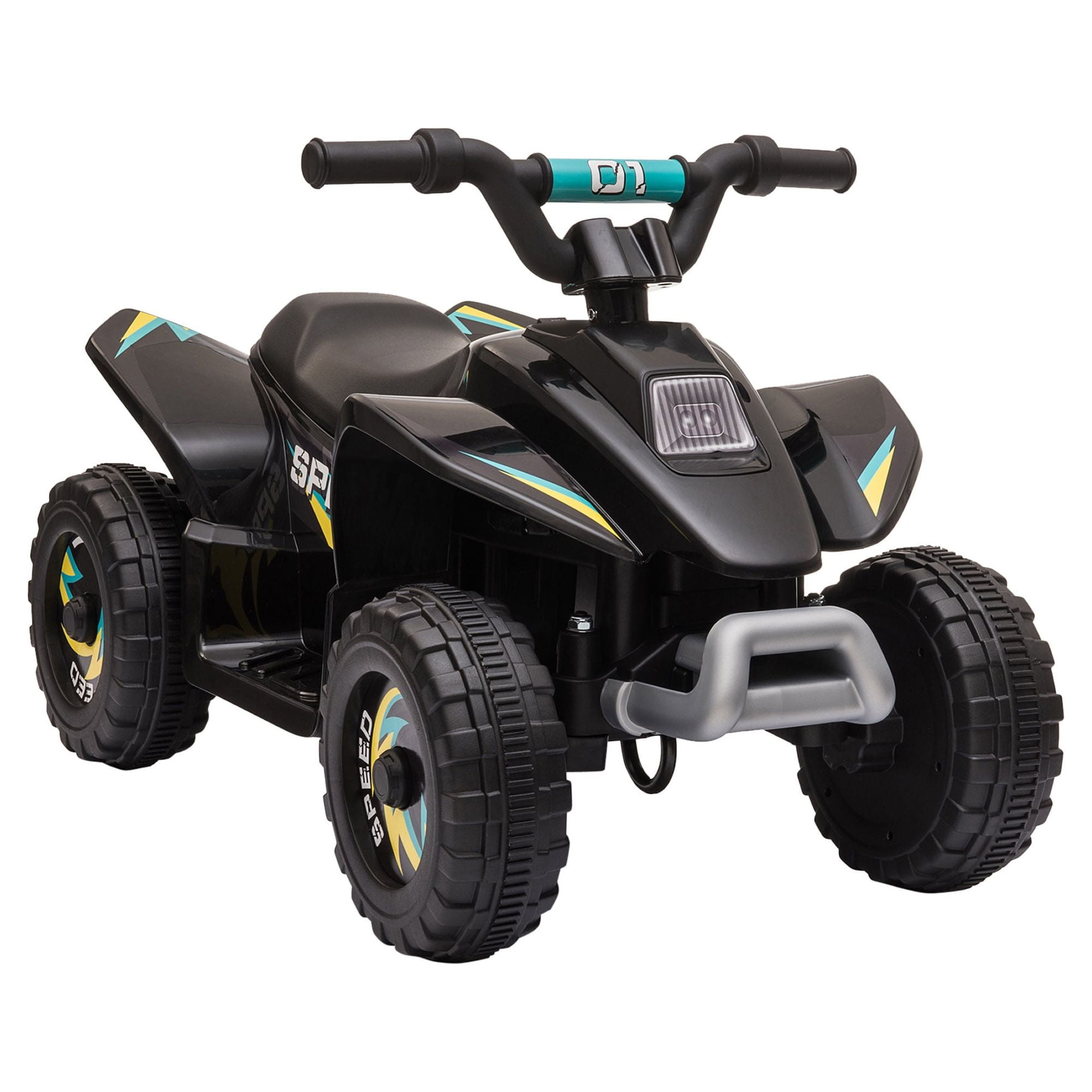 Aosom 6V Kids ATV 4-Wheeler Ride on Car, Electric Motorized Quad ...