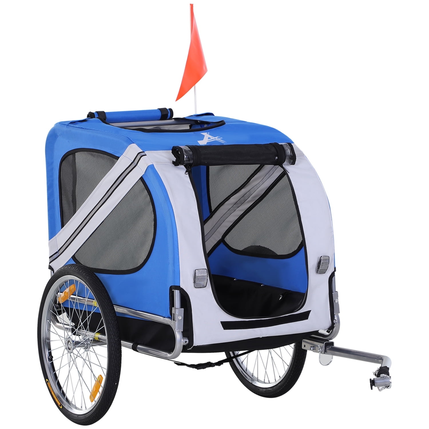 Aosom Dog Bike Trailer Pet Cart Bicycle Wagon Cargo Carrier Attachment ...