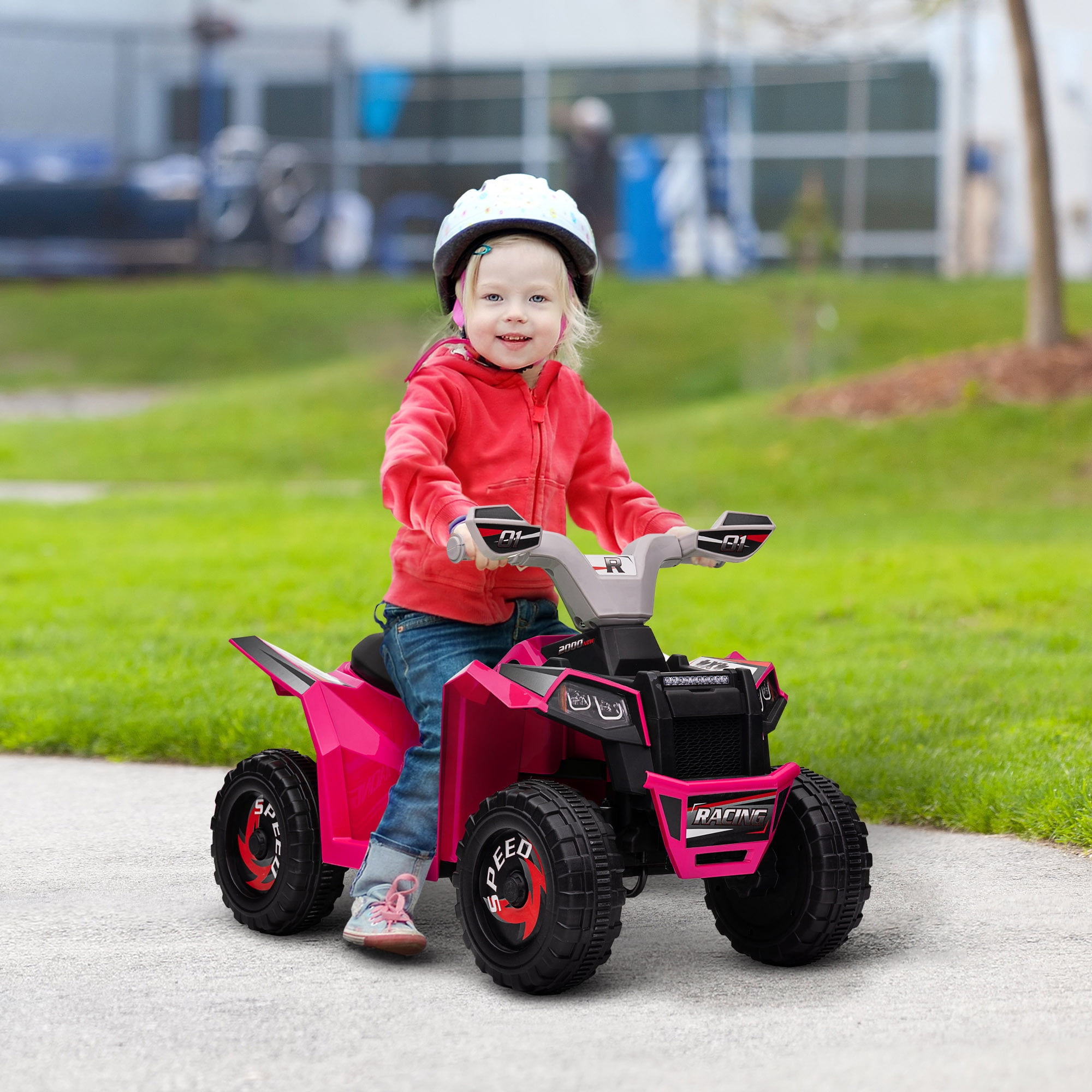 Free Shipping! Aosom Kids ATV Quad Car, 6V Four-Wheeler w/ Forward ...