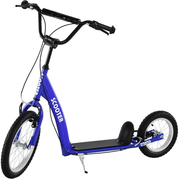 Aosom Youth Scooter Kick Scooter for Kids 5+ with Adjustable Handlebar ...