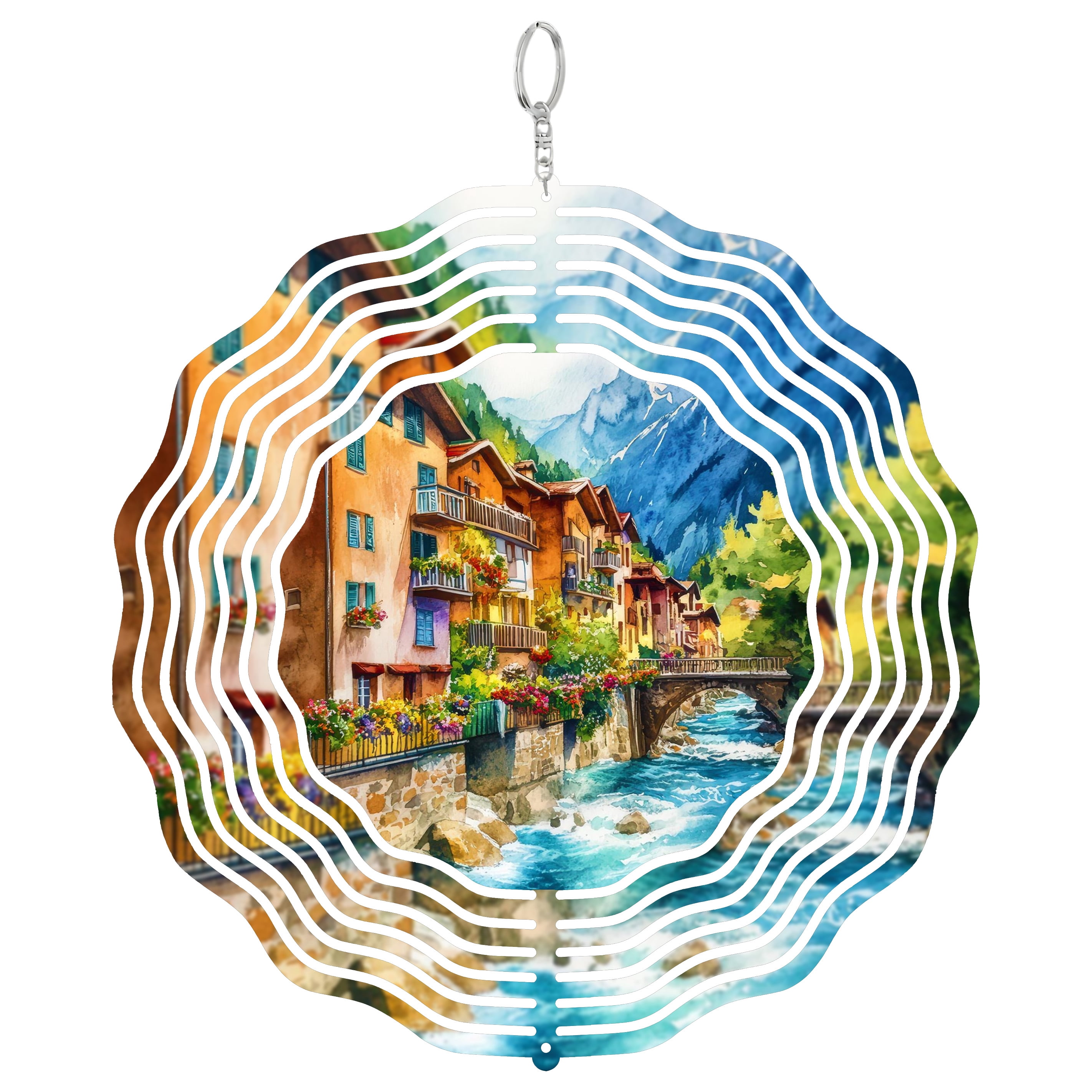 Aosta Valley Alps 3D Wind Spinner Italy Mountain Garden Gift - Walmart.com