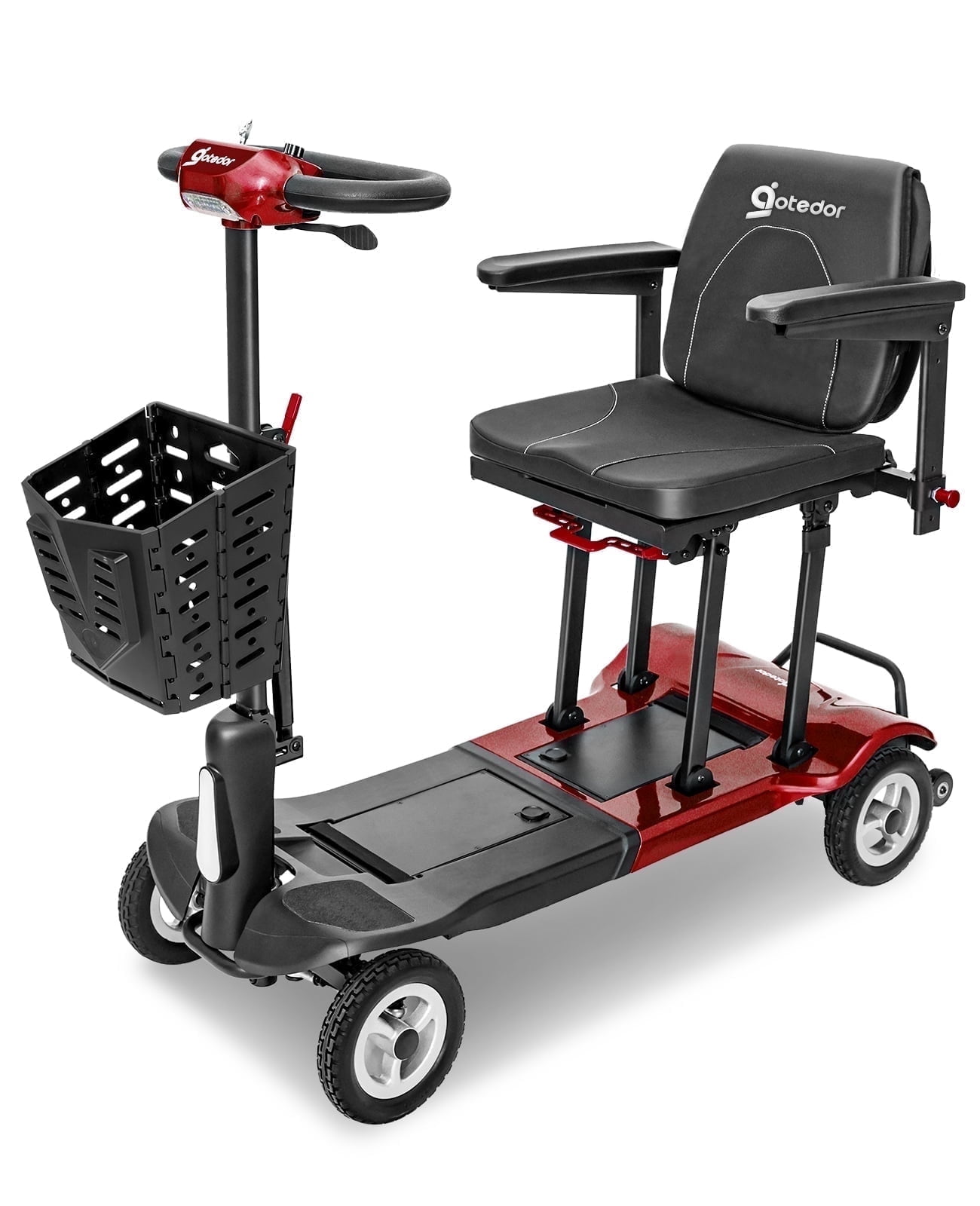 Aotedor 4 Wheels Mobility Scooter for Adults, Ultra Lightweight Folding ...