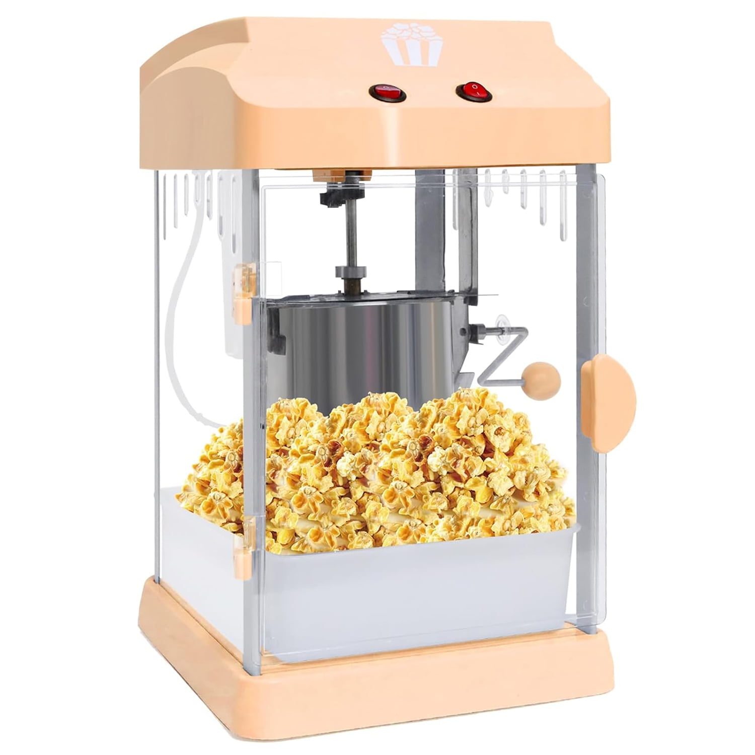 Aoteuk 4oz Tabletop Popcorn Machine, Theater Popcorn Machine for Home ...
