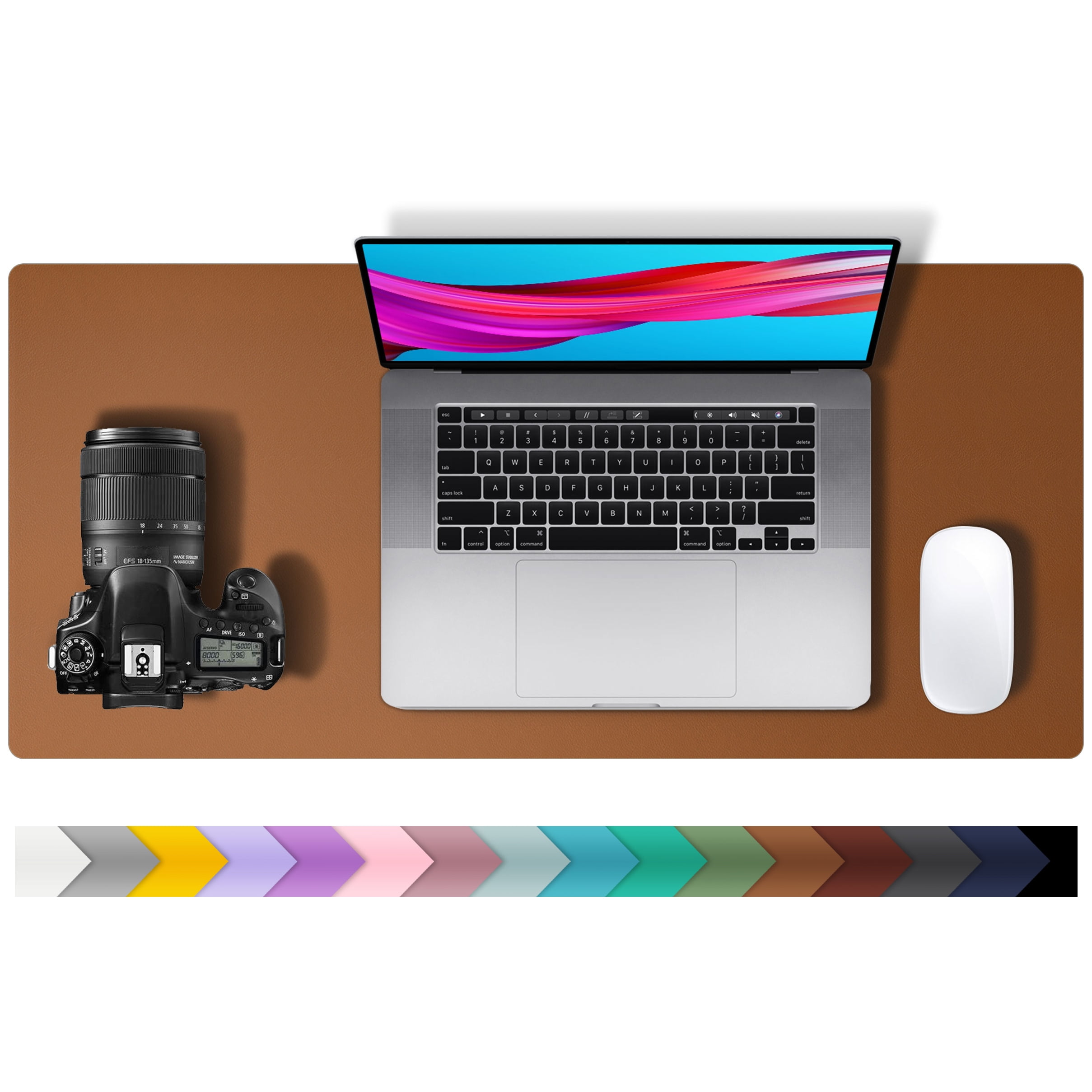 Aothia Leather Desk Pad Protector ,Mouse Pad,Office Desk Mat, Non-Slip ...