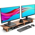 Aothia Wooden Monitor Stand, Riser Supports Laptop, Computer, TV ...