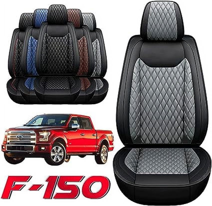 Aotiyer Front and Back Seat Covers for F150 Waterproof Leather Car Seat ...