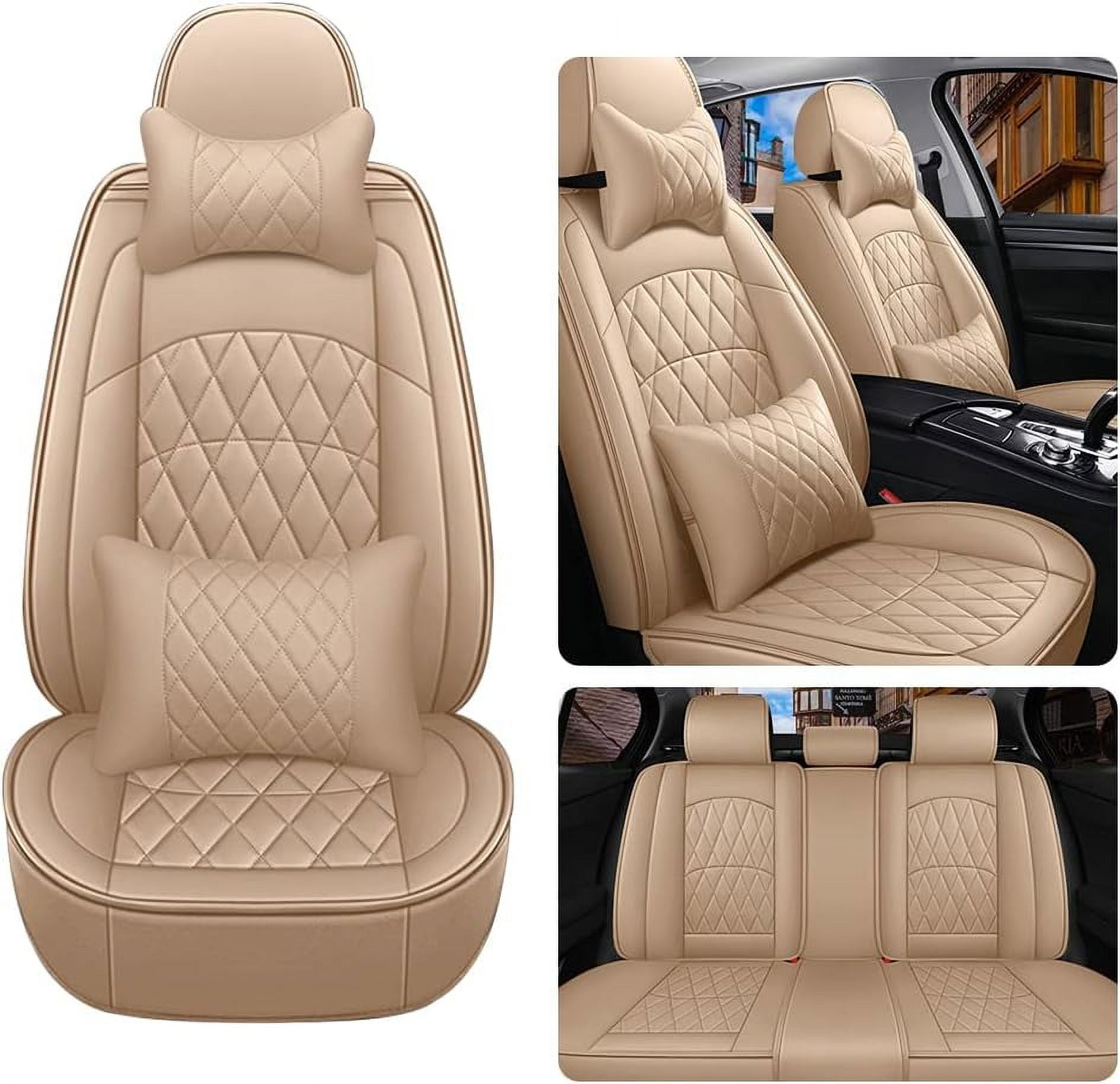 Aotiyer Full Set Car Seat Covers Universal Car Seat Covers Accessories ...