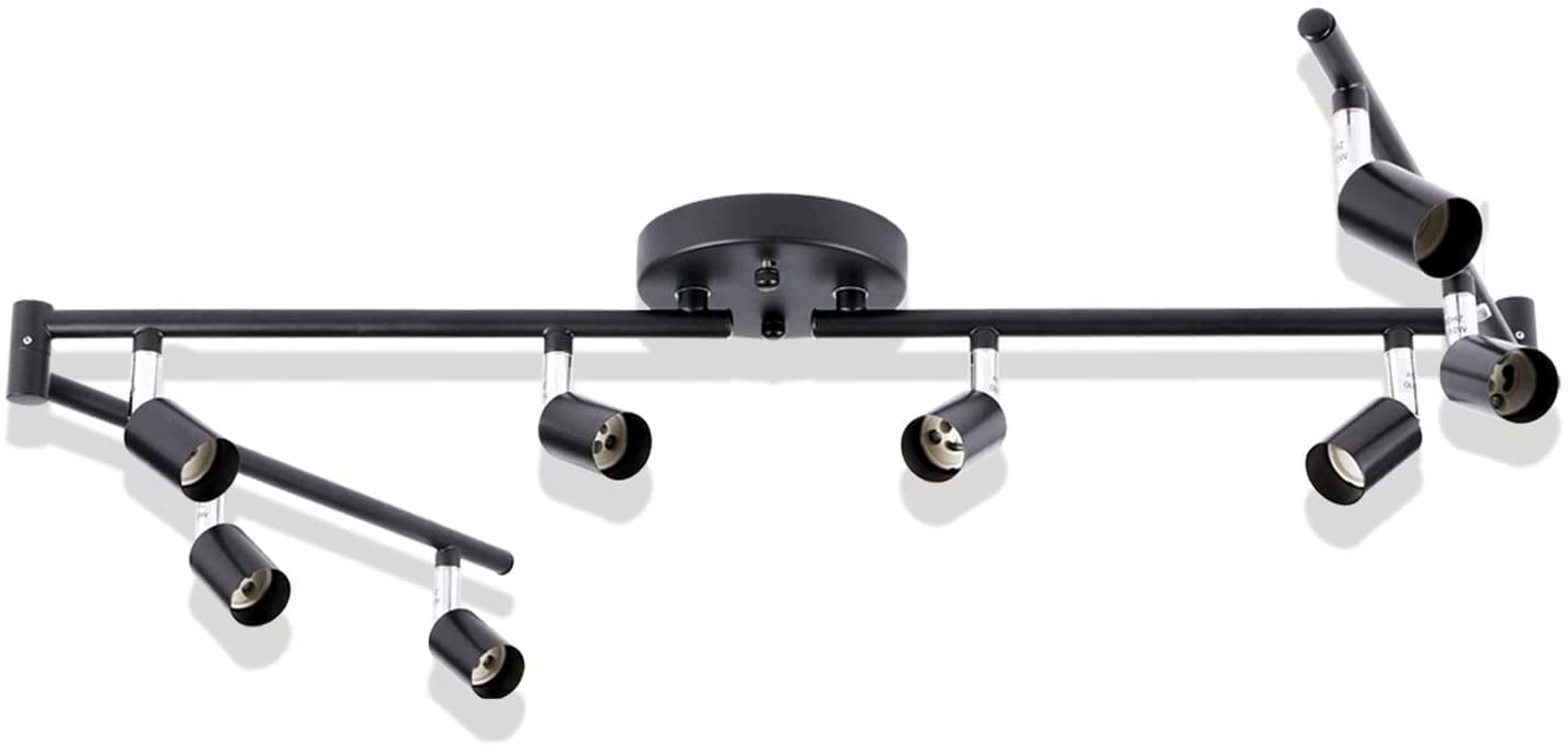 Aototen 8-Head Track Lighting Kit: Flexible, Rotatable GU10 Spotlights ...