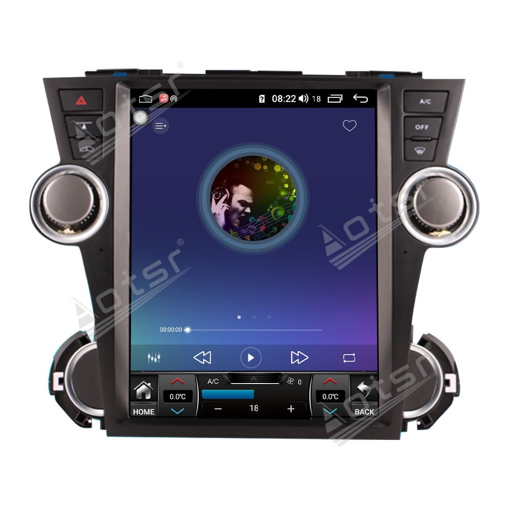 Aotsr 12.1 inch Car Radio for Toyota Highlander 2009-2013 Android Auto ...