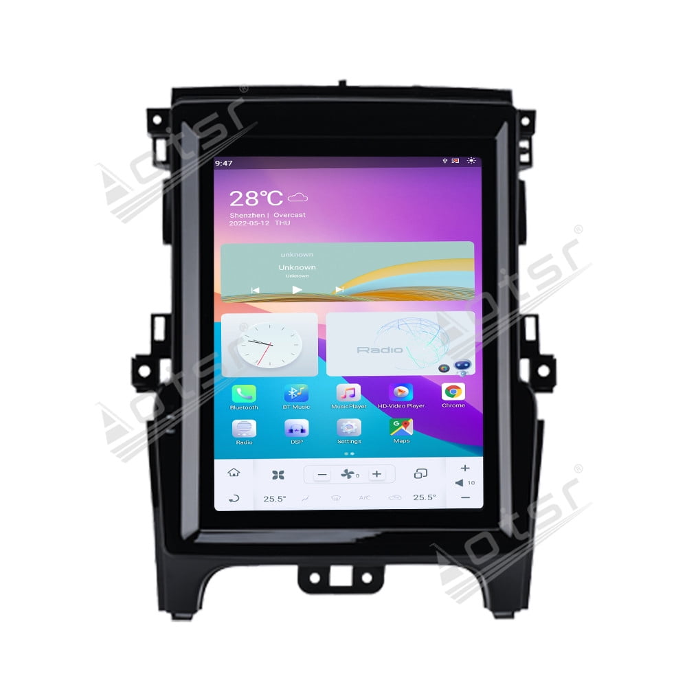 Aotsr 12.1 inch Tesla style screen car radio player for Ford Everest ...