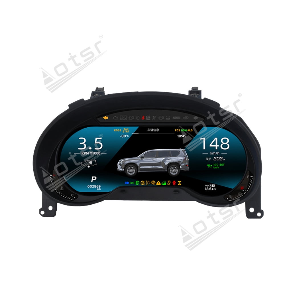 Aotsr 12.3 Inch Screen Digital Cluster for Lexus GX GX400 GX460 2010 ...