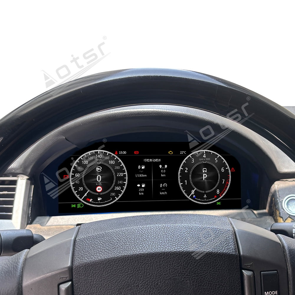 Aotsr 12.3'' LCD Digital Dashboard Cluster For Land Rover Range Rover Sport L320/Discovery 3 ...