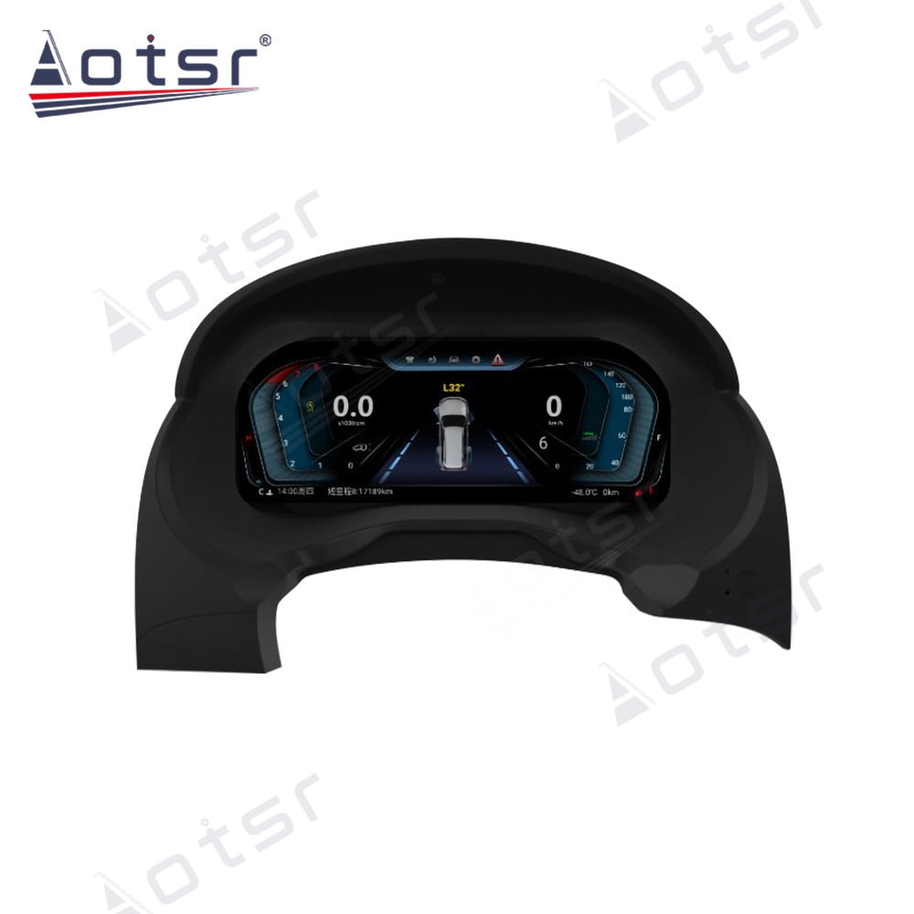 Aotsr 12.3 inch LCD Speedometer Car Dashboard GPS Navigation For ...