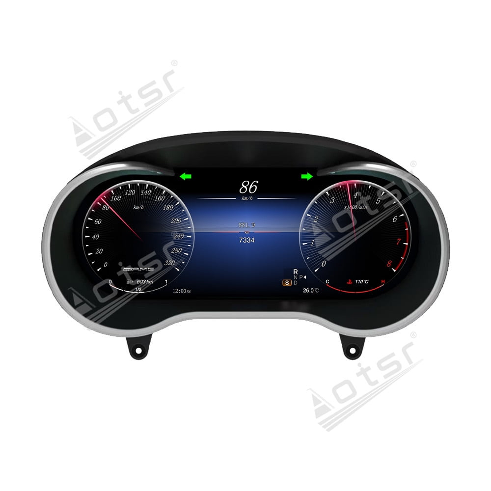 Aotsr 12.3 inch car LCD digital instrument panel instrument cluster ...