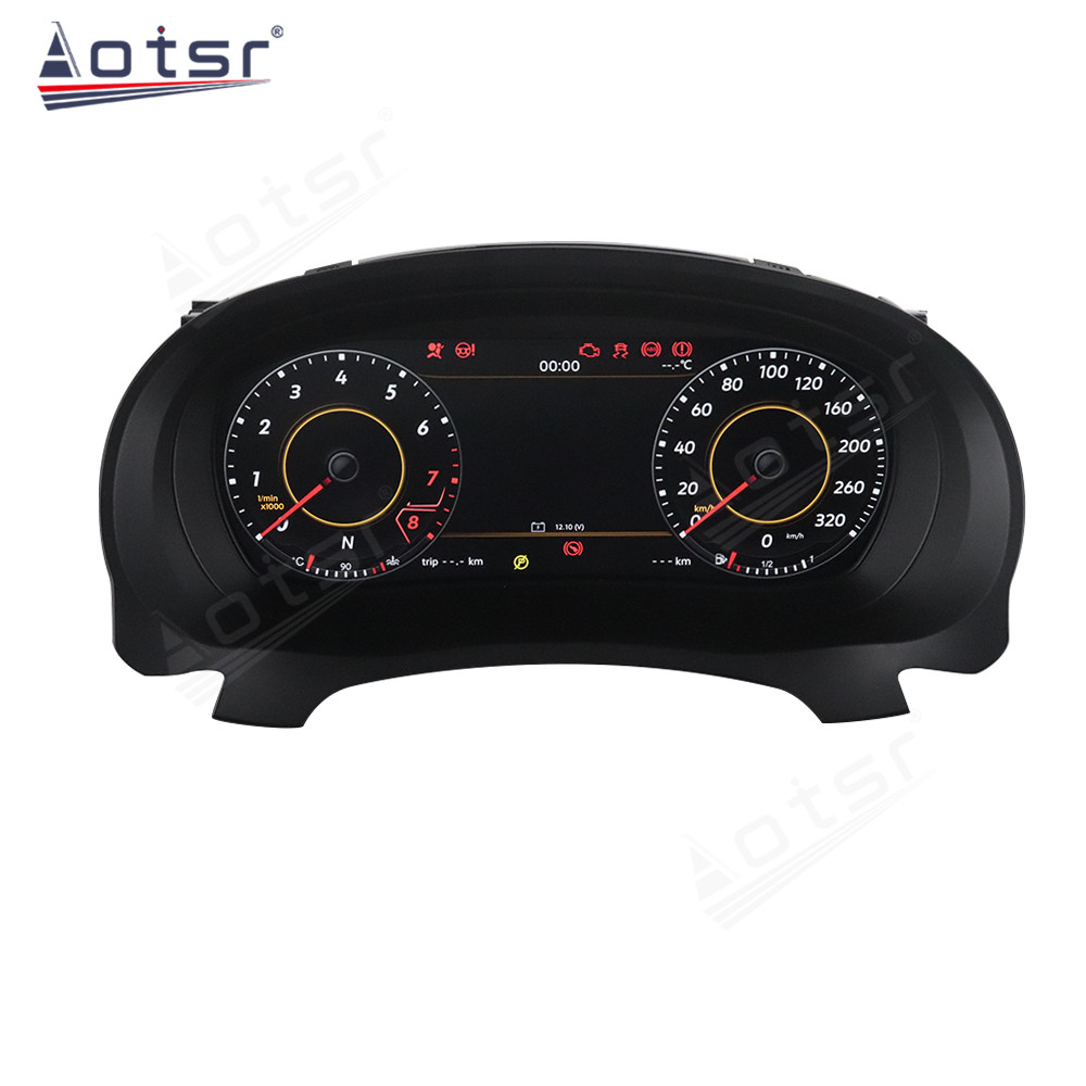 Aotsr 12.3 inch car LCD digital instrument panel instrument cluster ...