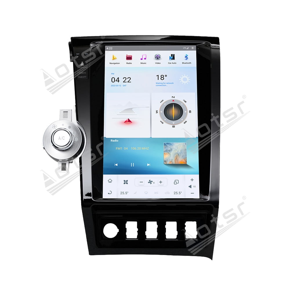 Aotsr 13.6 inch Tesla style screen car radio player for Toyota Tundra ...