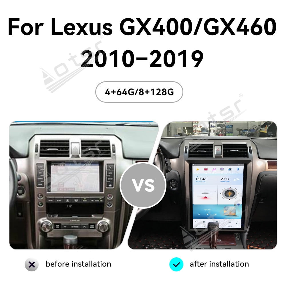 Aotsr 15 inch Tesla style screen car radio player for Lexus GX400/GX460 ...