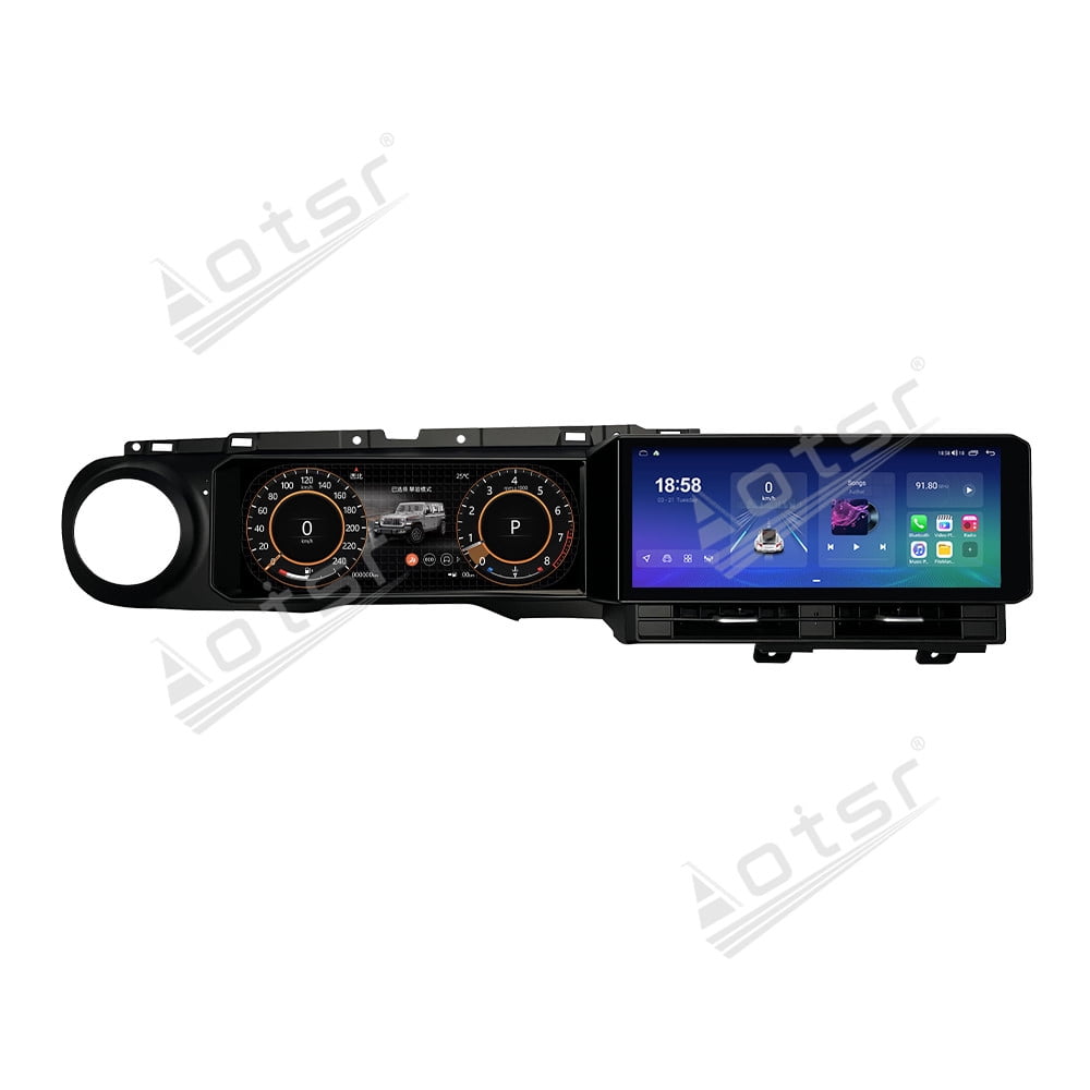 Aotsr Android 14 New Upgrade Dual 12.3 inch Screen Car Radio+LCD ...