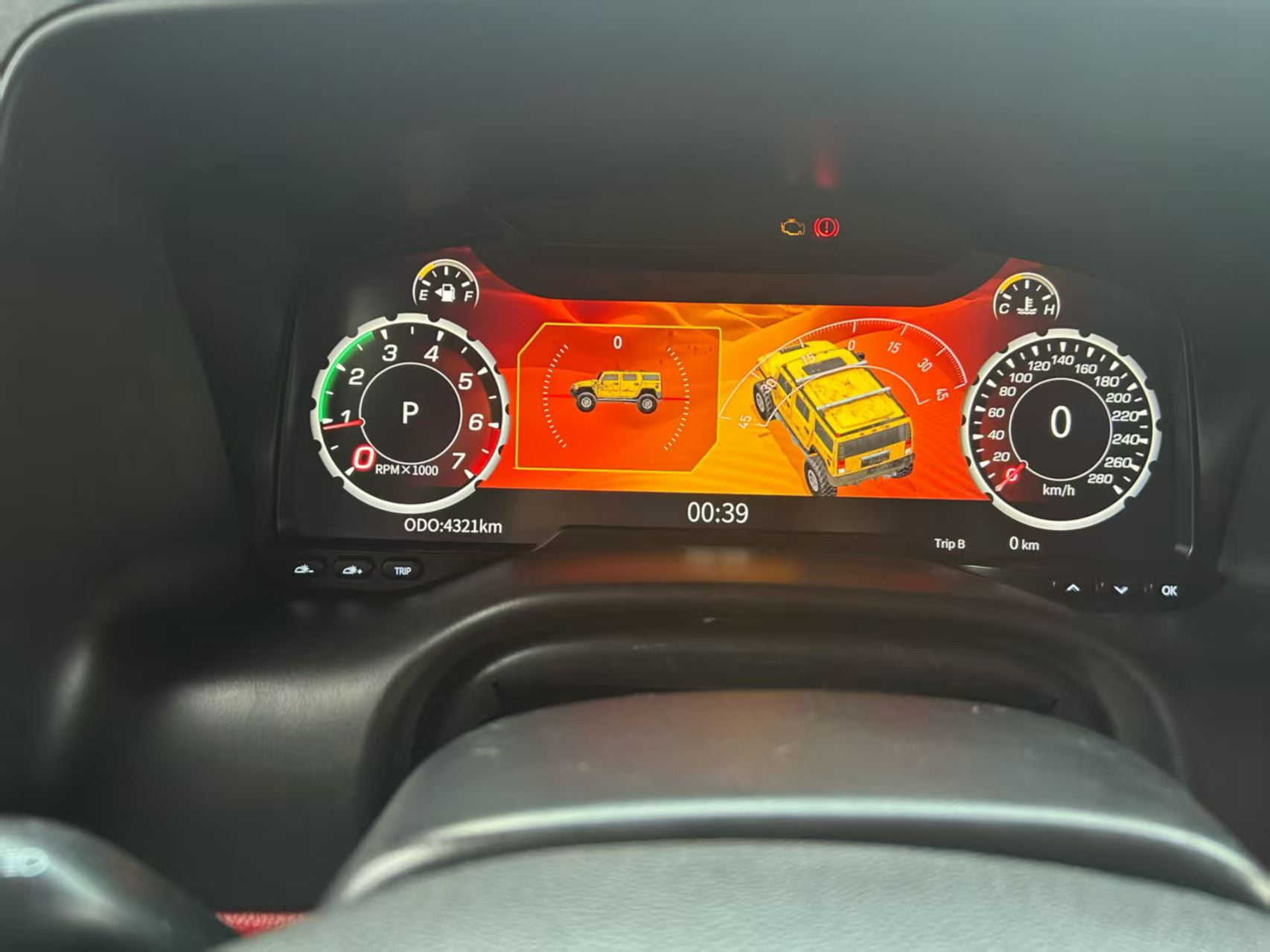 Aotsr Car Digital Cluster For Hummer H3 2005-2010 Dashboard LCD ...