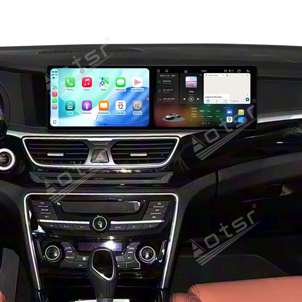 Aotsr Dual 10.1 inch Screen Car Radio For Geely Borui 2015-2016 Android ...