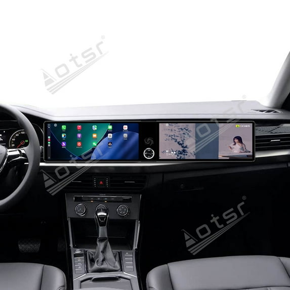 Aotsr Dual 12.3 inch for Volkswagen Passat 2019-2024 GPS Navigation ...