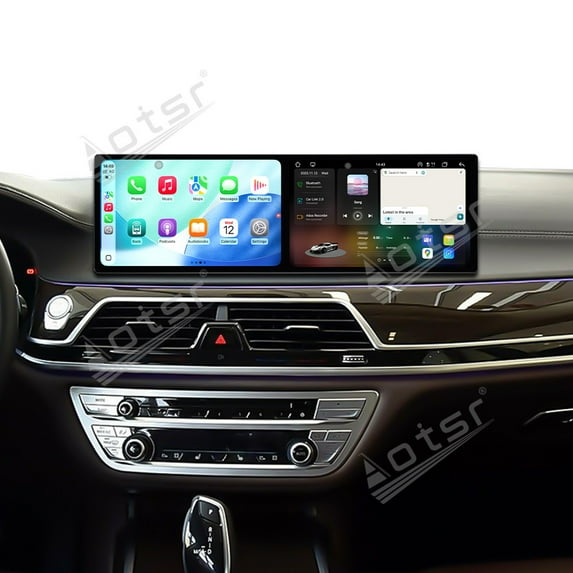 Aotsr Dual 9.1 inch Screen Car Radio For BMW 7 Series 2016-2018 Android ...
