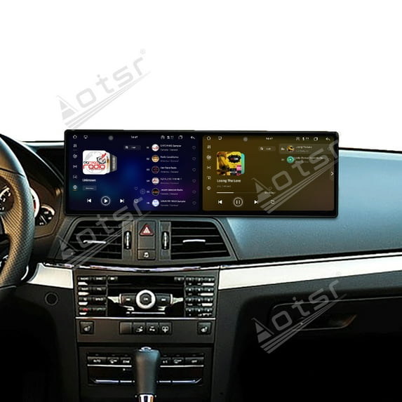 Aotsr Dual 9.1 inch Screen Car Radio For Mercedes-Benz E 2-door coupe ...