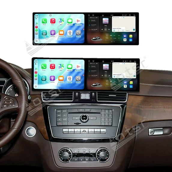 Aotsr Dual 9.1 inch Screen Car Radio For Mercedes-Benz GLE/GLS W212 ...