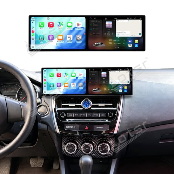 Aotsr Dual 9.1 inch Screen Car Radio For Mitsubishi ASX 2013-2020 ...
