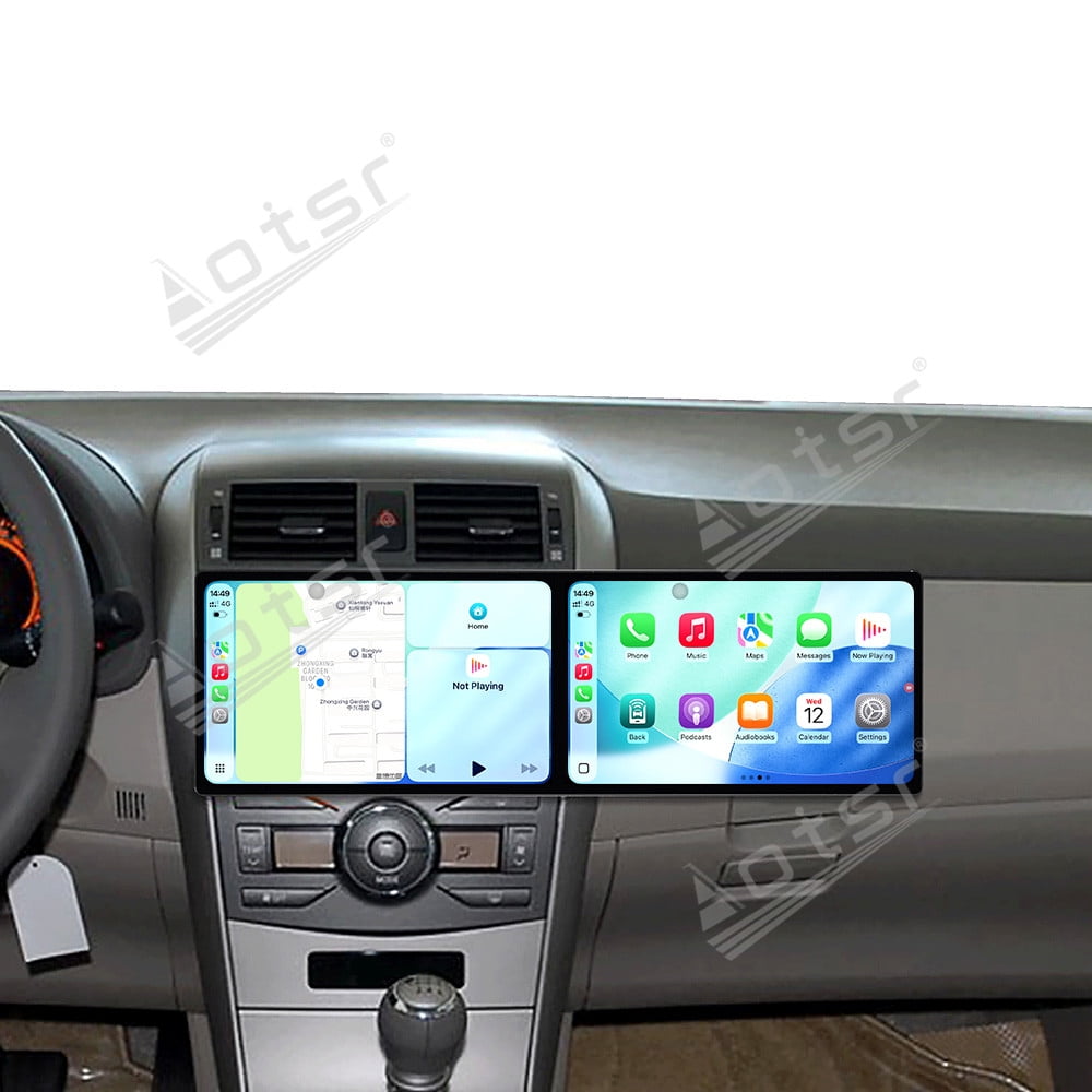 Aotsr Dual 9.1 inch Screen Car Radio For Toyota Corolla 2007-2013 ...