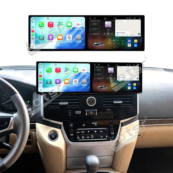 Aotsr Dual 9.1 inch Screen Car Radio For Toyota Land Cruiser 2016-2022 ...