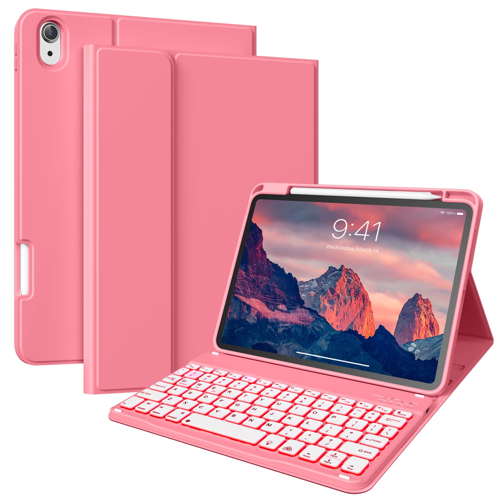 Aoub Backlit Keyboard Case for iPad 11th/10th Generation A16 with ...