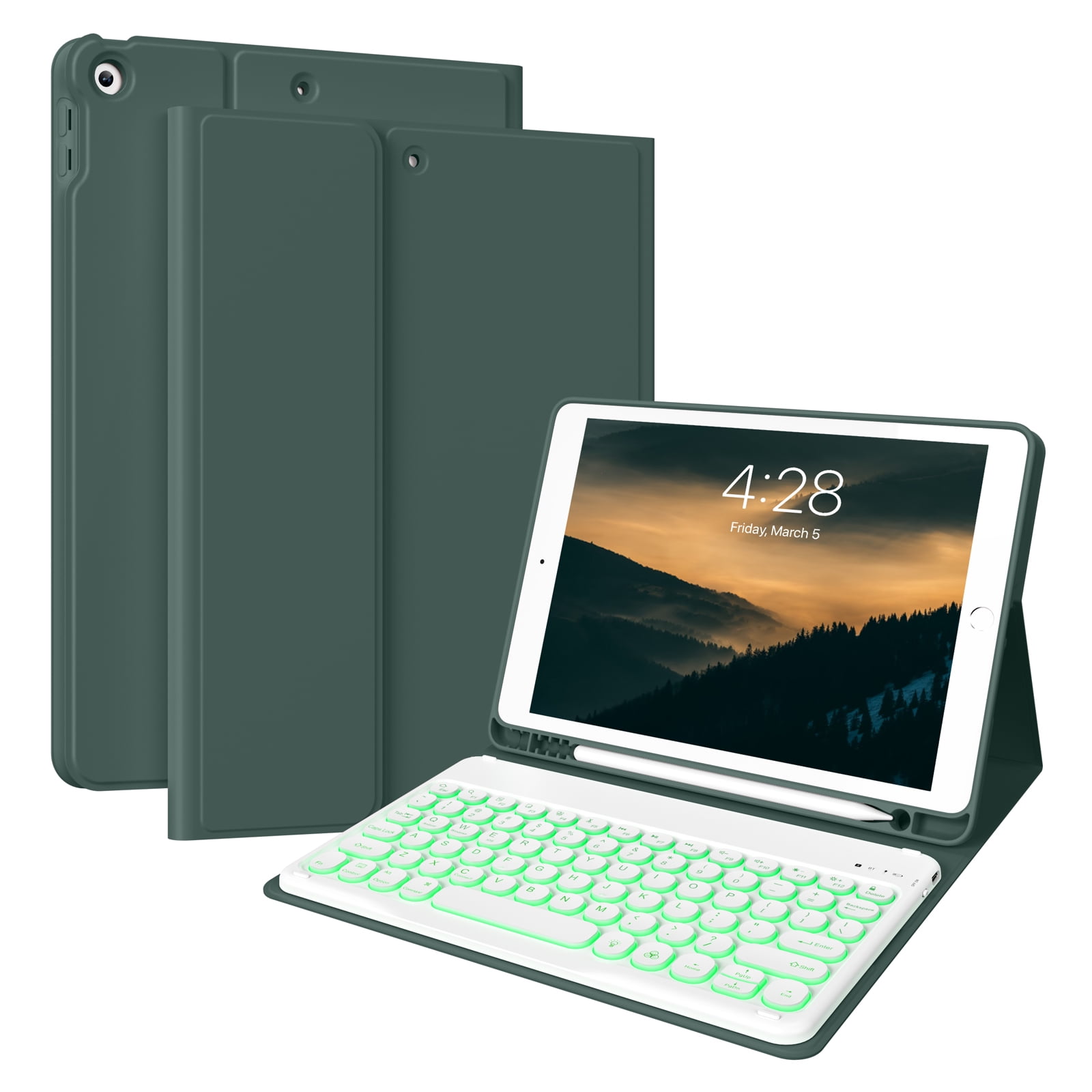 Aoub Backlit Keyboard Case for iPad 9th/8th/7th Generation 10.2 inch ...