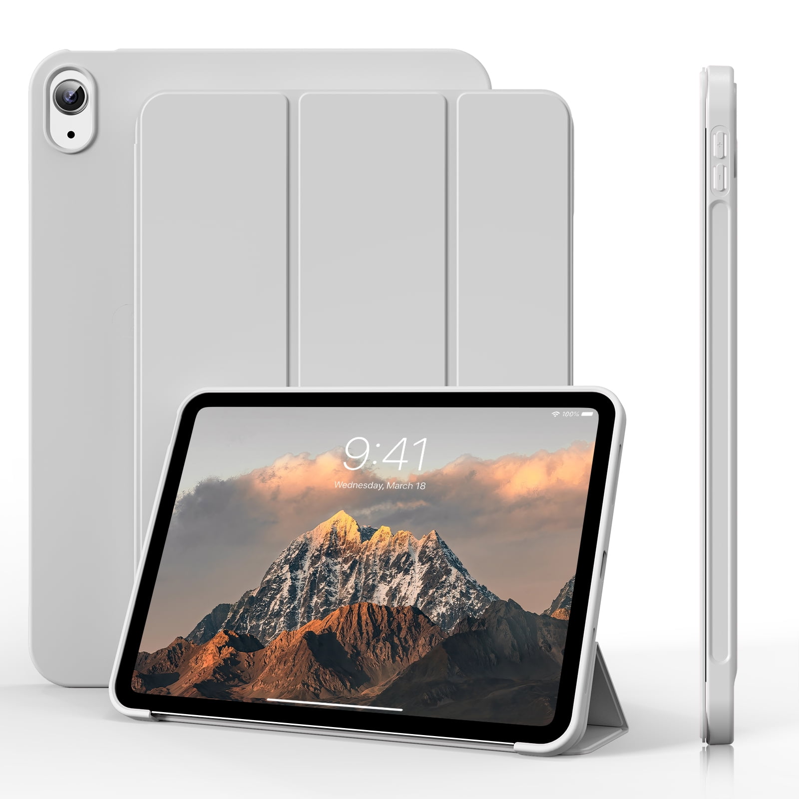 Aoub Case for iPad 10th Generation 10.9 inch 2022, Auto Wake/Sleep, Tri ...