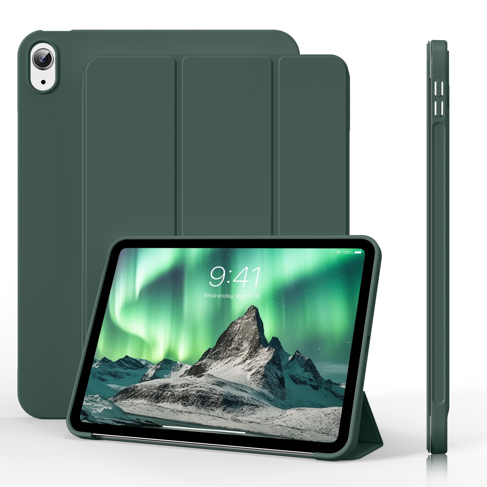 Aoub Case for iPad 10th Generation 10.9 inch 2022, Auto Wake/Sleep, Tri ...