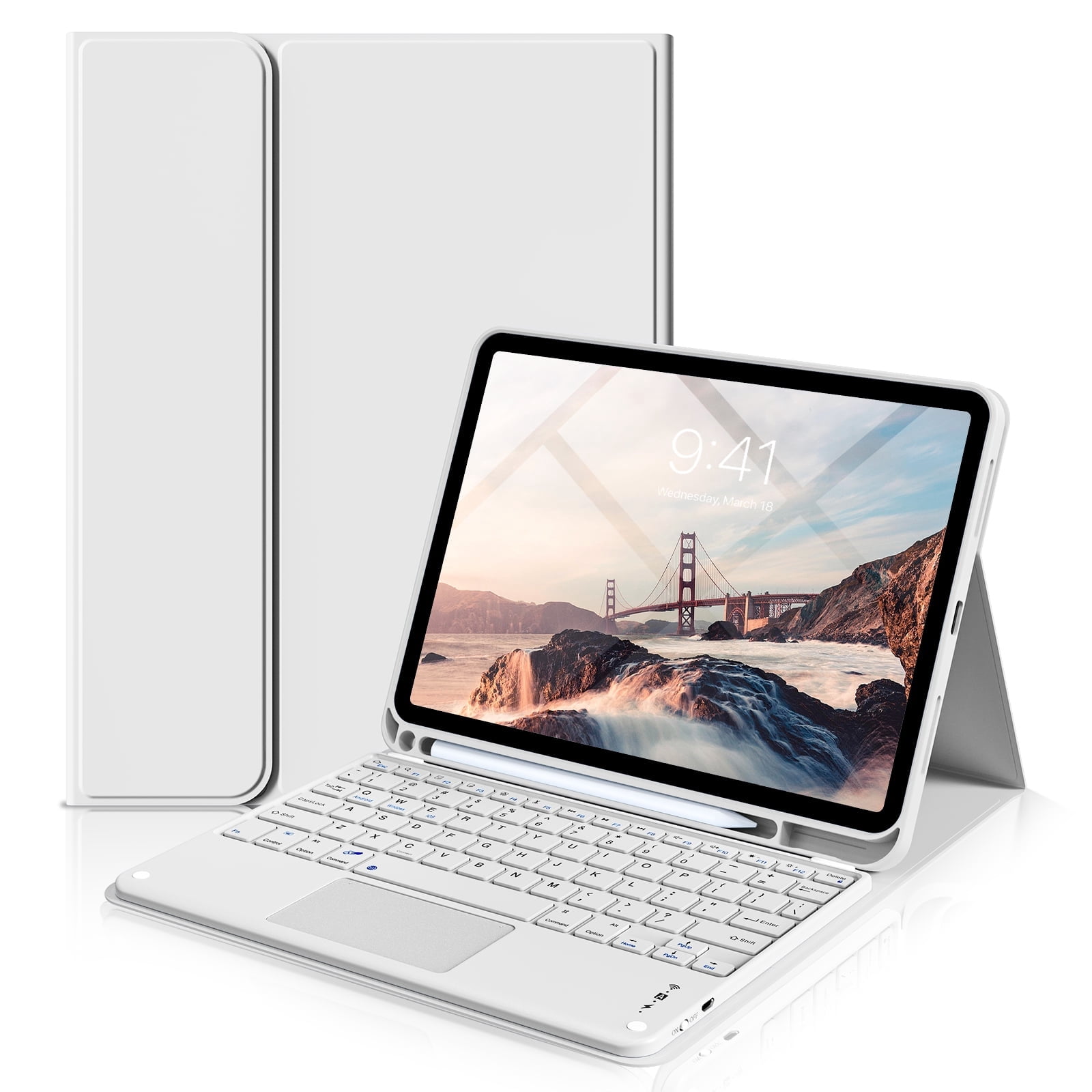 Aoub Touchpad Keyboard Case for iPad A16 11th Generation / iPad 10th ...