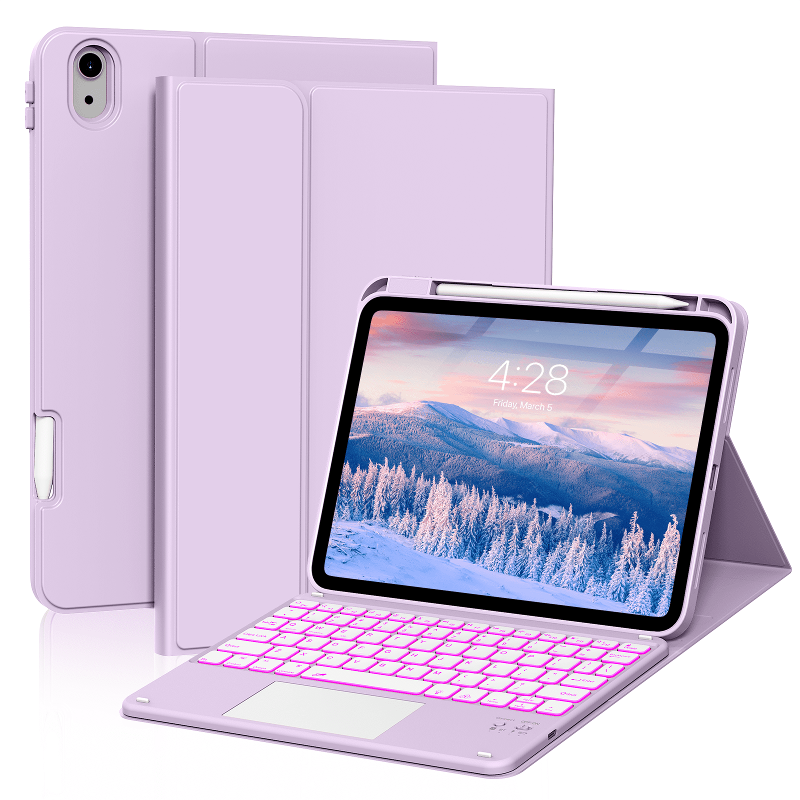 Aoub Touchpad Keyboard Case for iPad A16 11th Generation / iPad 10th ...