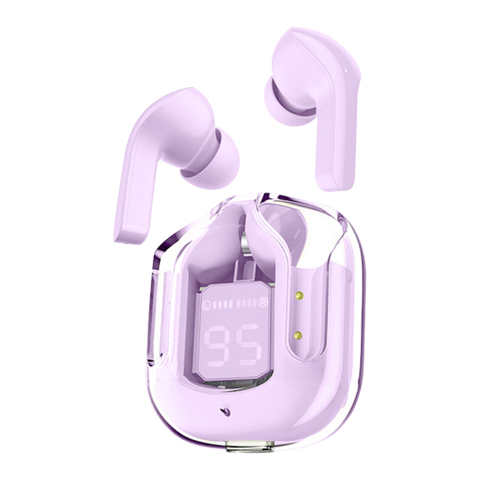 Aoujea Ear Buds Wireless Bluetooth Earbuds Crystal Earbuds,Transparent ...