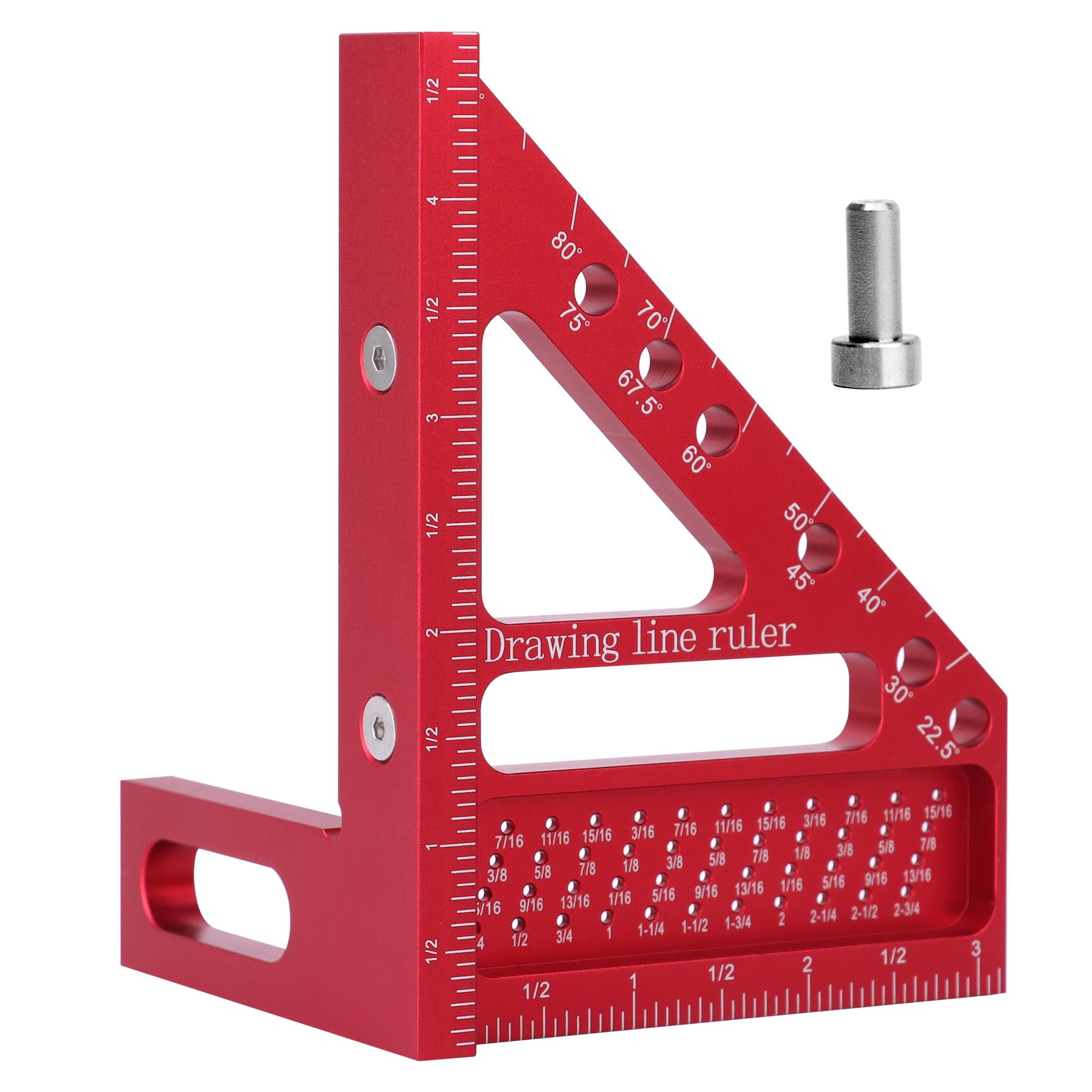 Aourow 3D Multi-Angle Measuring Metal Square for Carpenter,Aluminum ...