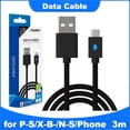 Aousin 3m Game Controller Charging Cable with Indicator Light for PS/NS ...