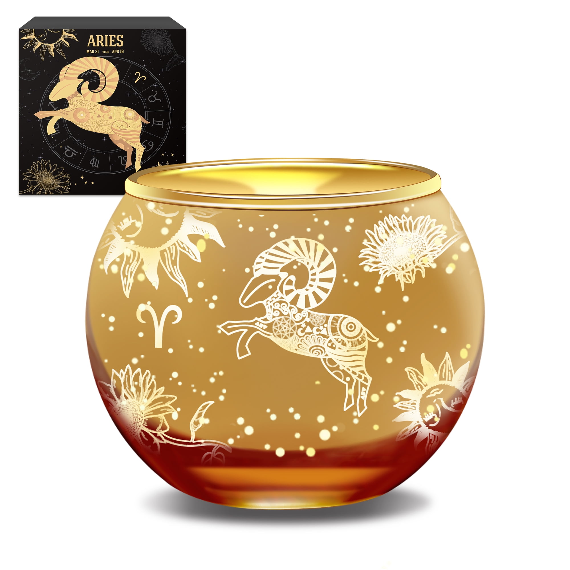 Aovila Aries Birthday Gifts for Women, Aries Tealight Candle Holder ...