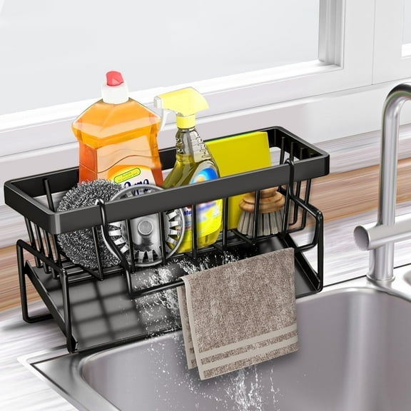 JeashCHAT Sponge Holder for Kitchen Sink, Sink Caddy Organzier, Kitchen ...