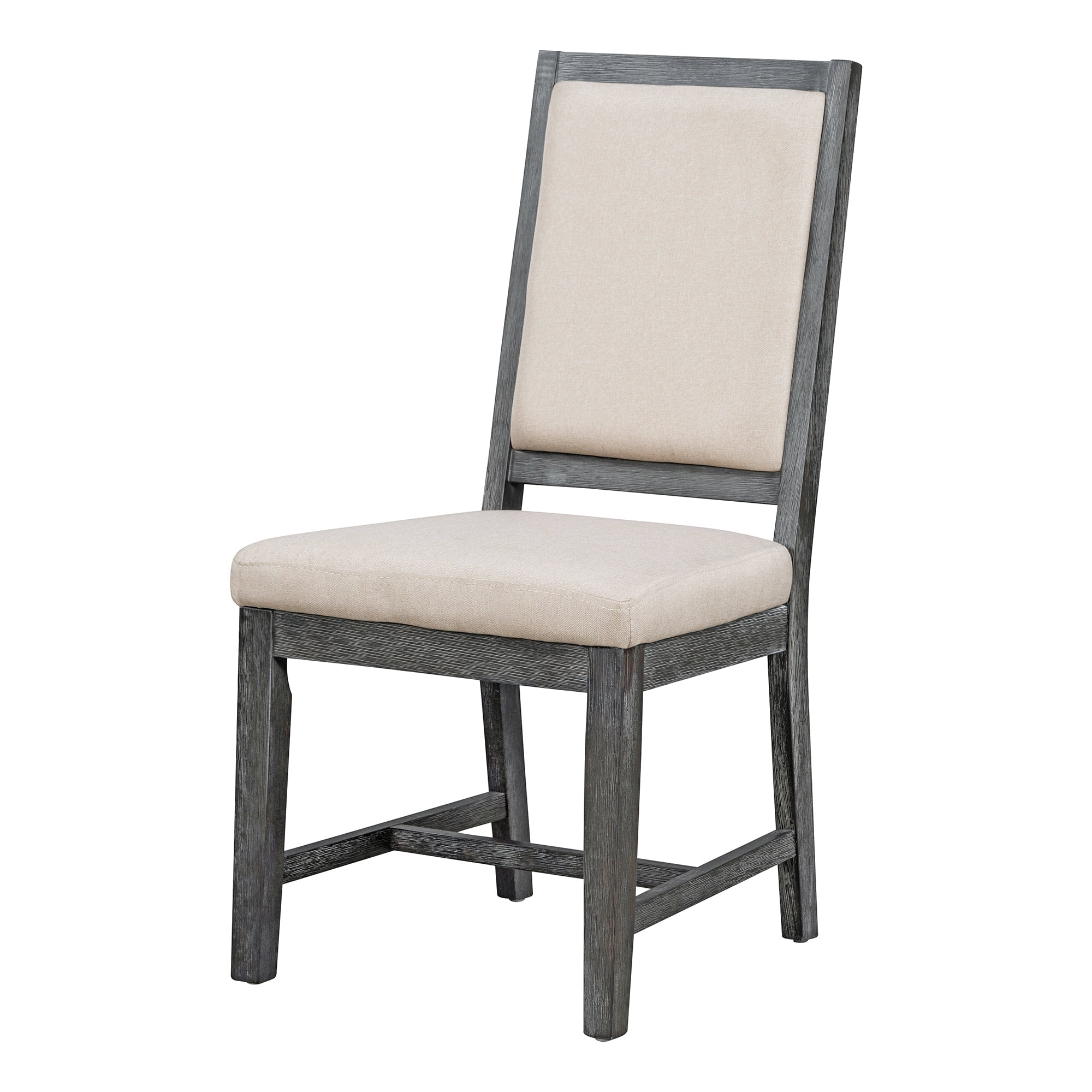 Aowos Retro Style Dining Chair Set with 4 Upholstered Chairs for Dining ...