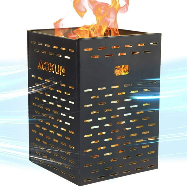 Aoxun 30" Ultra Thick Burn Barrel 63 Gallon, Burn Drum for Yard Waste ...