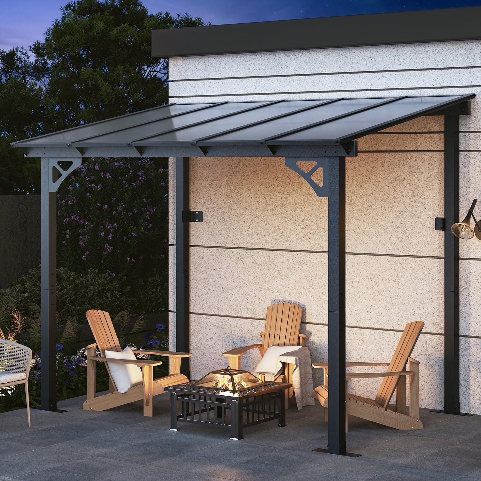 Gazebo Pergola With Sloped Roof