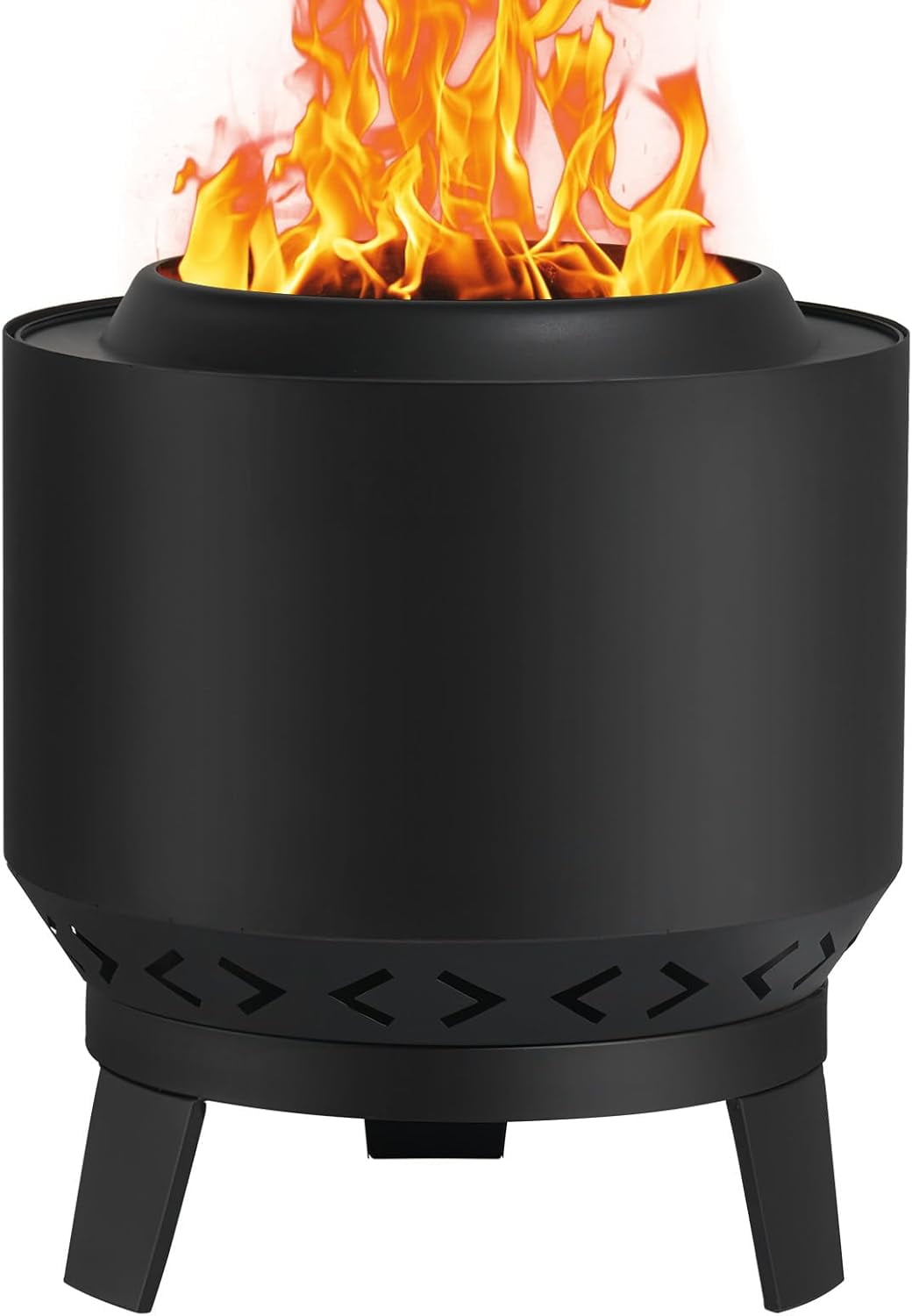 Aoxun Smokeless Fire Pits, 19 in Burning Portable Firepit with ...