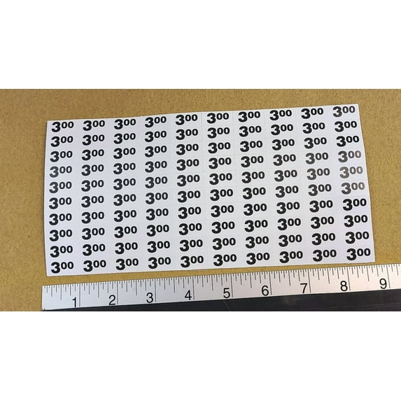 (Ap) Automatic Products Snack Vending Machine Price Labels 3.00 / 3.25 ...