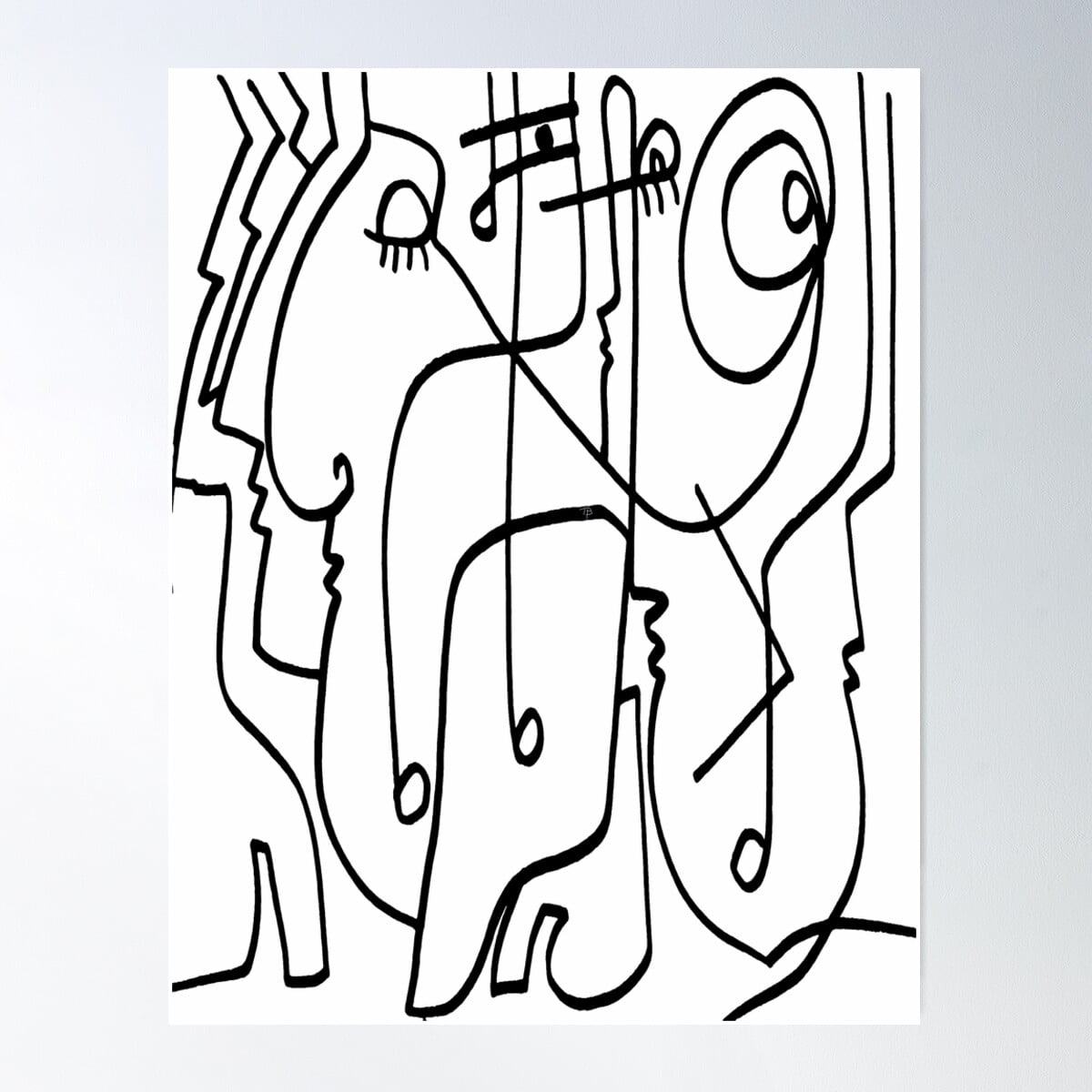 Ap Number 12 Revisited Poster Wall Art, Modern Wall Decor For Living ...